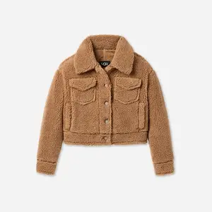 UGG Frankie Short Trucker Jacket Fleece - Chestnut