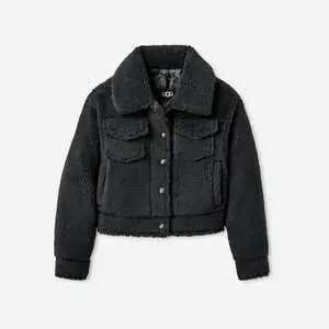 UGG Frankie Short Trucker Jacket Fleece - Ink