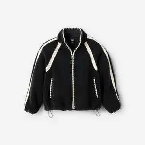 UGG Nikia Crochet Fleece Jacket - Black