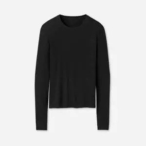 UGG Aidelene Long Sleeve Rib Tee Tops - Black