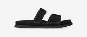 UGG Golden Gaze Suede Slide Sandals - Black