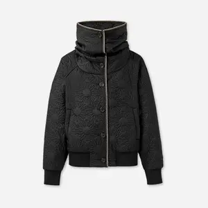 UGG Solein Oversized-collar Quilted Jacket - Black