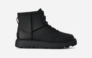 UGG Idyllwild Lace Leather Boots - Black/black