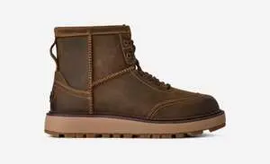 UGG Idyllwild Lace Leather Boots - Oak