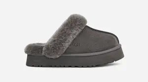 UGG Disquette Sheepskin Slippers - Charcoal
