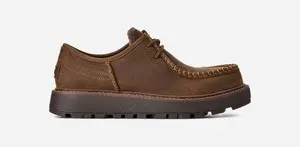 UGG Loften Lace-up Leather Shoes - Oak