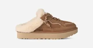 UGG Lowmel Mule Sheepskin Shoes - Chestnut