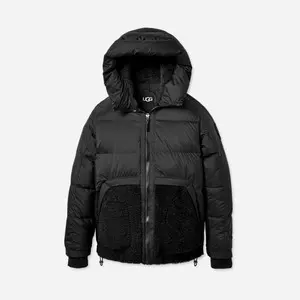UGG Metropeak Down Puffer Jacket Polyester Black