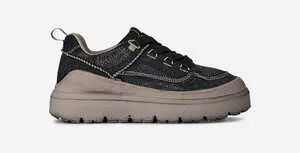 UGG Heritage Utility Sneaker Knoll Suede Shoes - Black/campfire