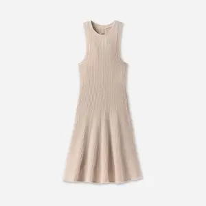 UGG Adela Dress Lite Ribbed Fit & Flare Mini Dress - Sand