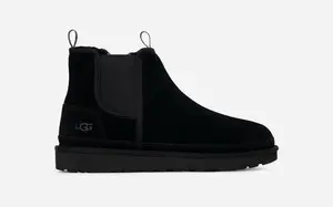 UGG Neumel Chelsea Suede Classic Boots - Black
