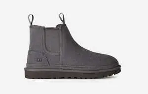 UGG Neumel Chelsea Suede Classic Boots Dark Grey