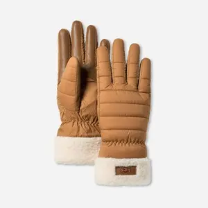 UGG Aw Fluff Cuff Glove - Chestnut