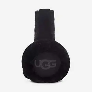 UGG Sheepskin Embroidery Earmuff - Black