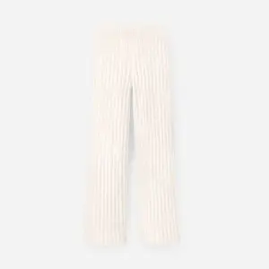 UGG Terri Ribbed Wide Leg Knit Bottoms - Cream