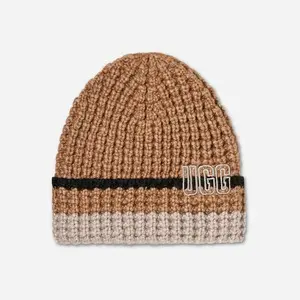 UGG Waffle Stripe Beanie - Chestnut Multi
