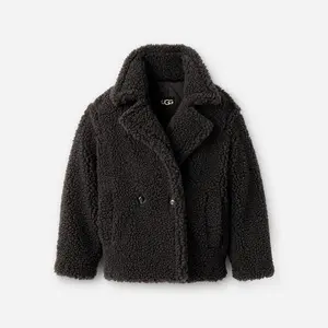 UGG Gertrude Short Teddy Coat - Ink