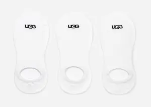 UGG No-show Socks 3 Pack - White/