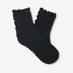 UGG Karsyn Lettuce Edge Quarter Ii Cotton Black