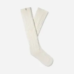 UGG UGG Rensa Cable Knit Knee-High Socks Cream