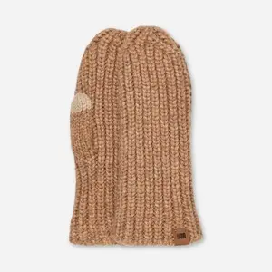 UGG Chunky Rib Mitten Knit - Camel