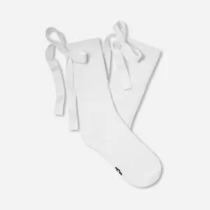 UGG Serenella Novelty Bow Cotton Blend White