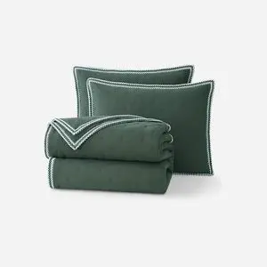 UGG Devon Braid Quilt Set F/q Polyester Bedding - Arugula
