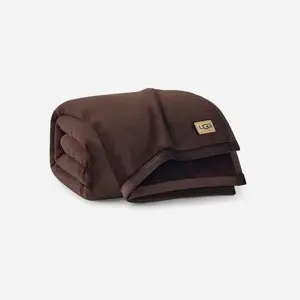 UGG Coco Throw 50" X 70" Polyester Blankets - Burnt Cedar