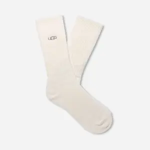UGG Trey Rib Knit Crew Polyester Blend/recycled Materials White