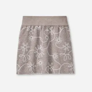 UGG Botanic Embroidered Skirt Bottoms - Oyster Heather