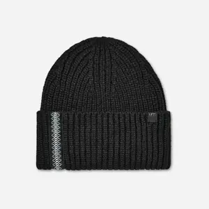 UGG Braided Ribbed Beanie - Black