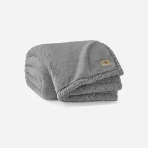 UGG Cynthia Throw 50" X 70" Polyester Blankets - Seal Grey