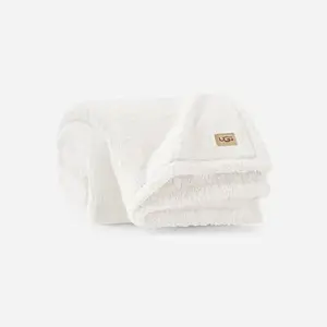UGG Cynthia Throw 50" X 70" Polyester Blankets - Snow