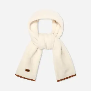 UGG Fluff Scalloped Scarf Fleece Scarves - Nimbus