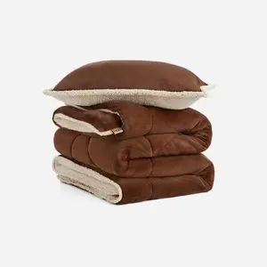 UGG Avery Comforter Set Twin/txl Polyester Bedding - Chestnut/cream