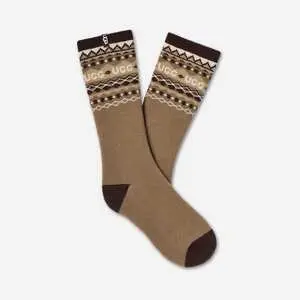 UGG Keavy Cozy Crew Acrylic Blend - Uggisle Coffee Grounds Multi