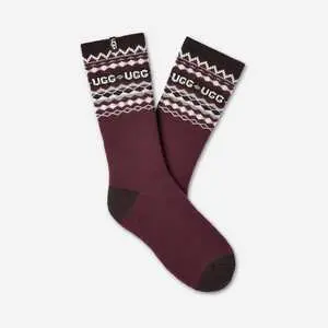 UGG Keavy Cozy Crew Acrylic Blend - Uggisle Wild Grape Multi