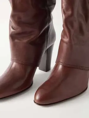 Chloé Anouk 85 Embellished Leather Knee Boots
