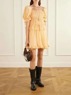 Chloé Dakota Stud-embellished Leather Knee Boots