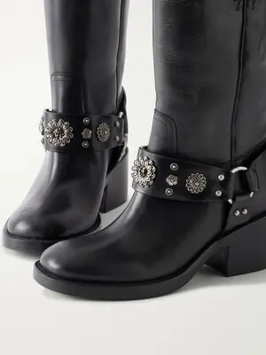Chloé Dakota Stud-embellished Boots - Black