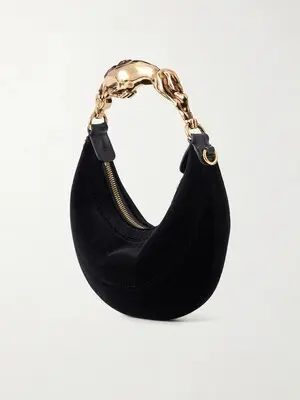 Chloé Chain Horse Velvet Shoulder Bag