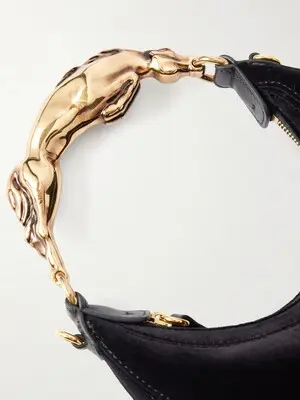 Chloé Chain Horse Velvet Shoulder Bag