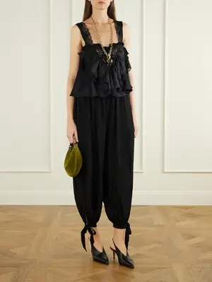 Chloé Chain Horse Velvet Shoulder Bag