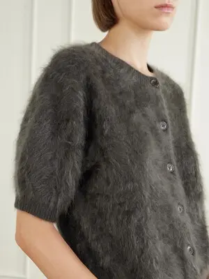 LISA YANG Brushed Cashmere Cardigan