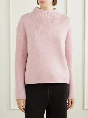 LISA YANG Nariel Cashmere Turtleneck Sweater - Pink