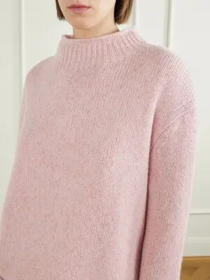 LISA YANG Nariel Cashmere Turtleneck Sweater - Pink