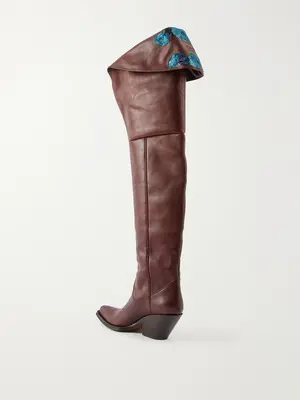 Chloé Leather Over-the-knee Boots - Brown