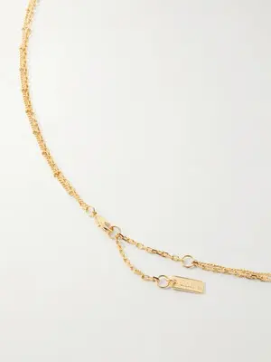 Chloé Brass And Ceramic Pendant Necklace