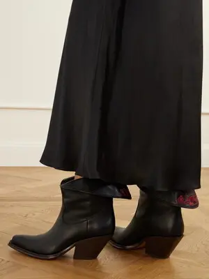 Chloé Azelan Embroidered Ankle Boots
