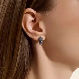 JOHNHARDY John Hardy Love Knot Earrings Blue Sapphires